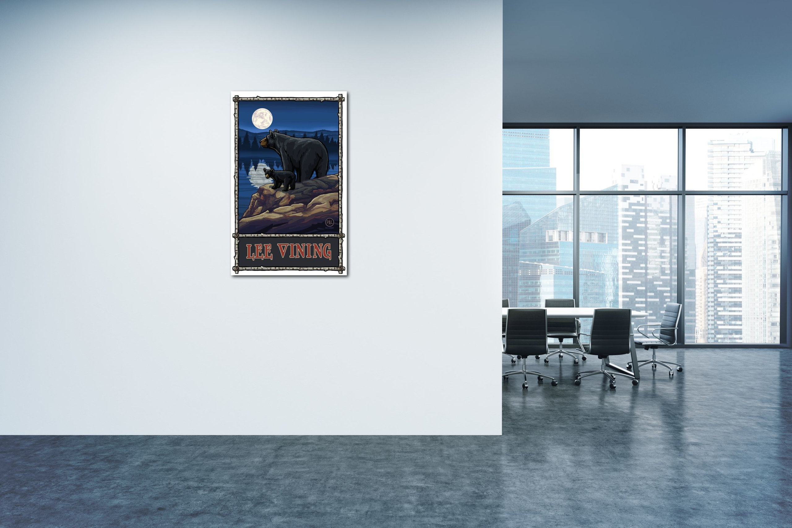 by Artist Paul A. Lanquist Lee Vining Art Print, 24"x36" - Contemporary ...