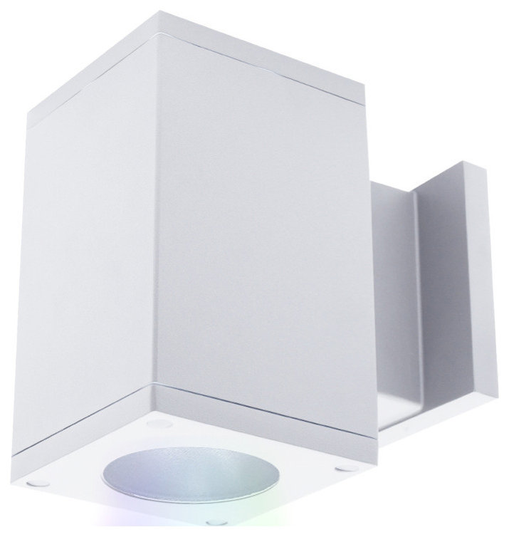 Cube Arch LED Wall Light, White - Transitional - Outdoor Wall Lights ...