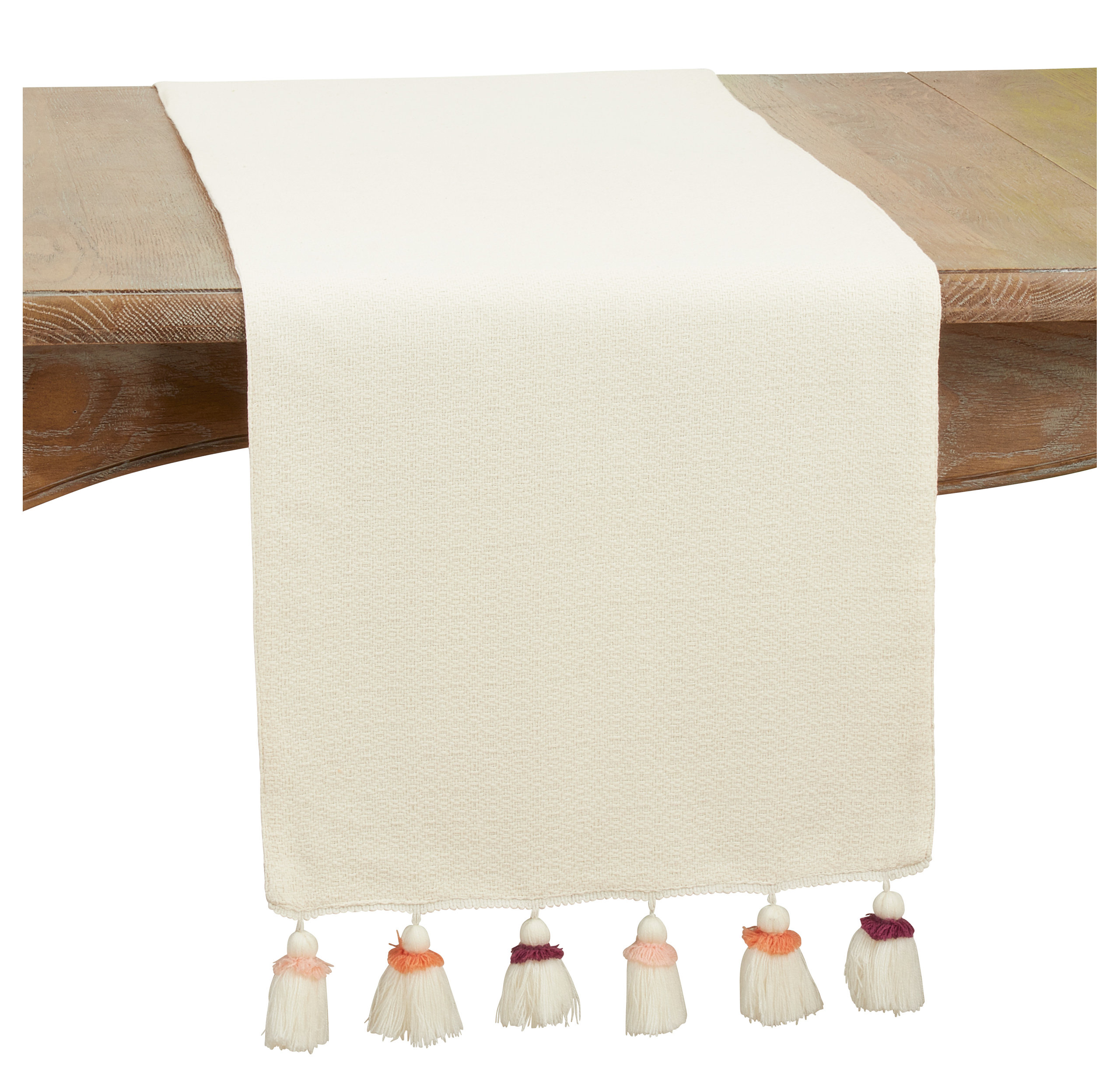 Table Runner With Tassel Design, 16"x72" - Transitional - Table Runners ...