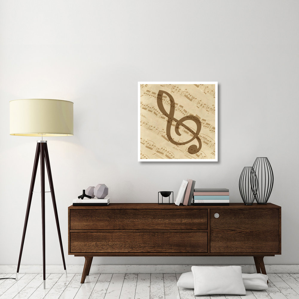 "Music - Treble Clef" Digital Paper Print by BG.Studio, 20"x20", 32"x32 ...