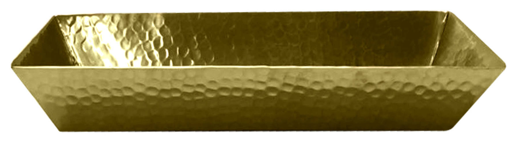 nu steel Gold Hammered Small Bin - Traditional - Bathroom Organizers ...