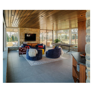 Newtown Square Renovation - Midcentury - Living Room - Philadelphia ...