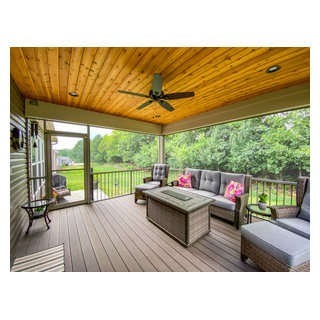 Screen Room with Composite Decking and Solar Screen - Deck - St Louis ...