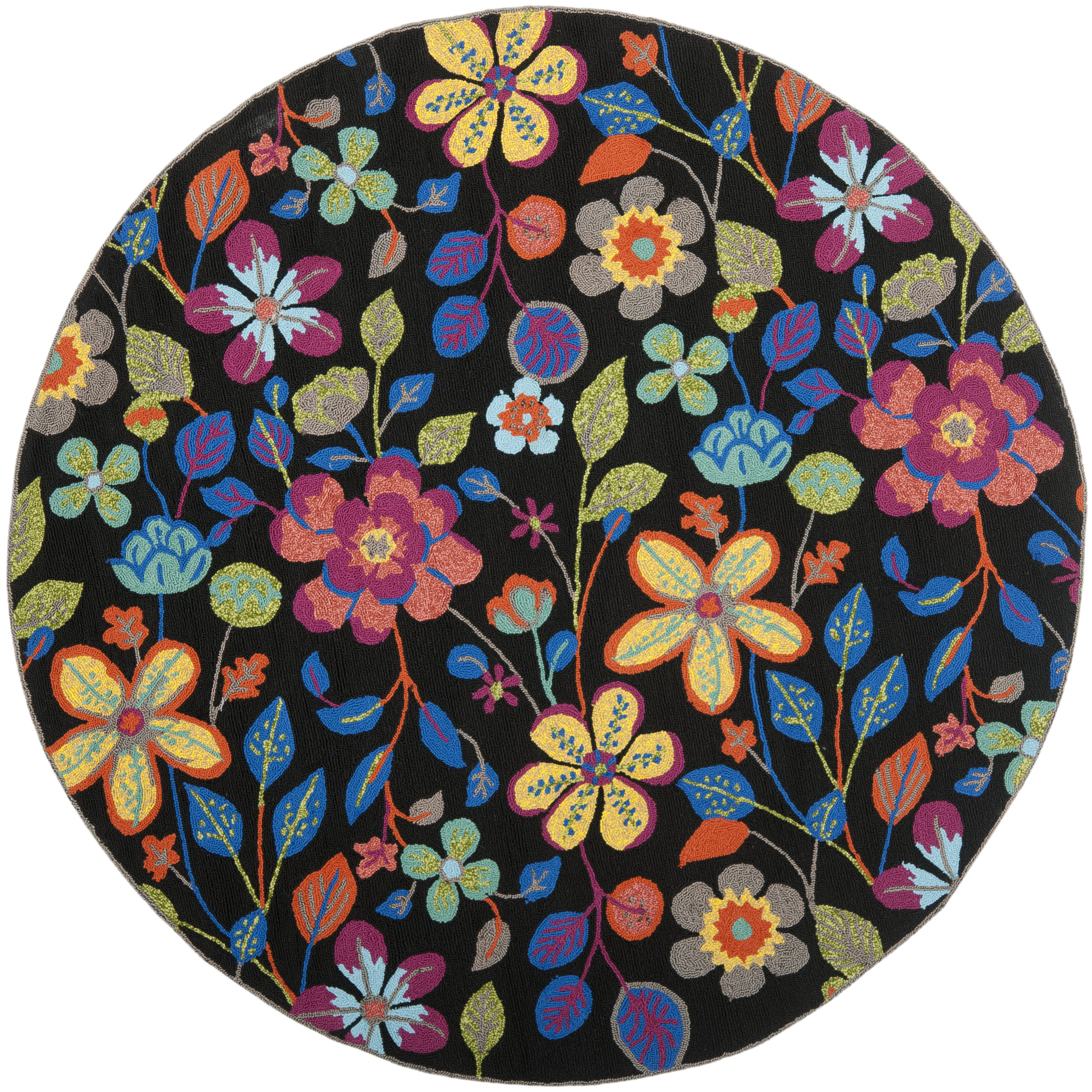 Safavieh Four Seasons Collection FRS428 Rug, 4' Round - Contemporary ...