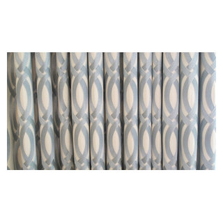 Panels and sheers on custom bowed rod. - Transitional - New York - by R ...