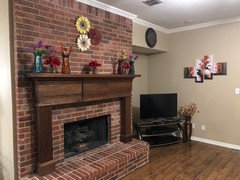 brick firewall decor