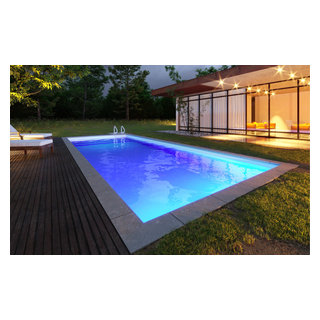 Inground Fiberglass Pentarm Pools - Authorized Dealer - Contemporary - Pool - Other - by Pierce ...