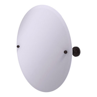 Frameless Round Tilt Mirror With Beveled Edge, Dt-90-Abz - Traditional ...