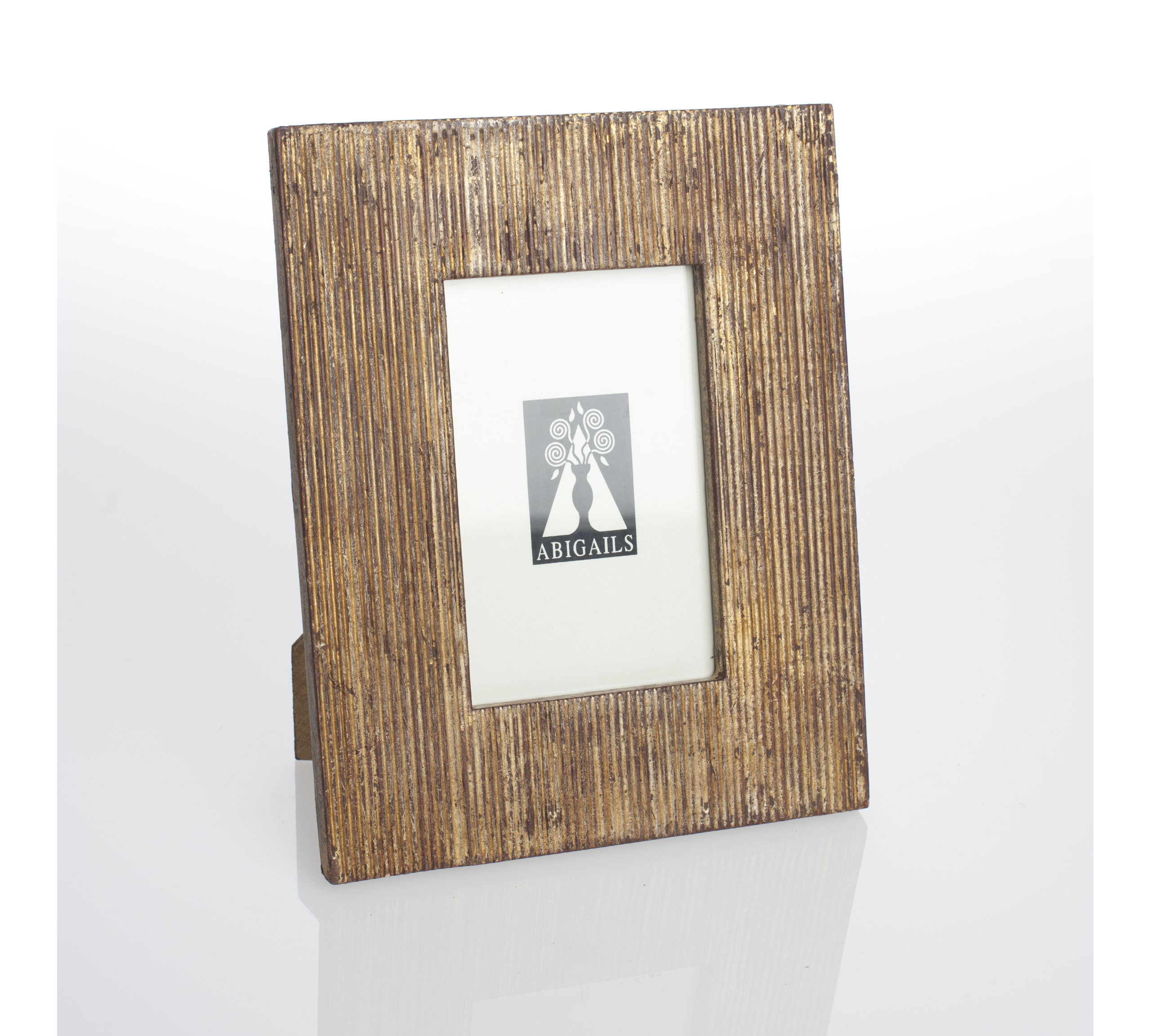 Provence Ridged Gold Patina Frame, Holds 4"x6" Photo - Traditional ...
