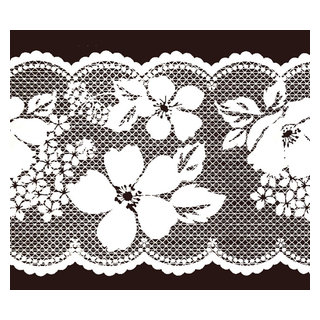 Blooming Flowers Peel and Stick Wallpaper Border 33'x4", Roll 33 ft. x ...