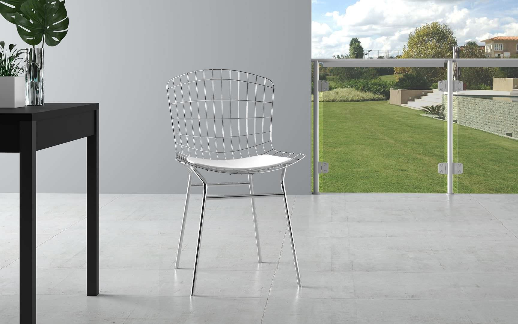 Madeline Chair, Set of 2 in Silver and White - Contemporary - Dining ...