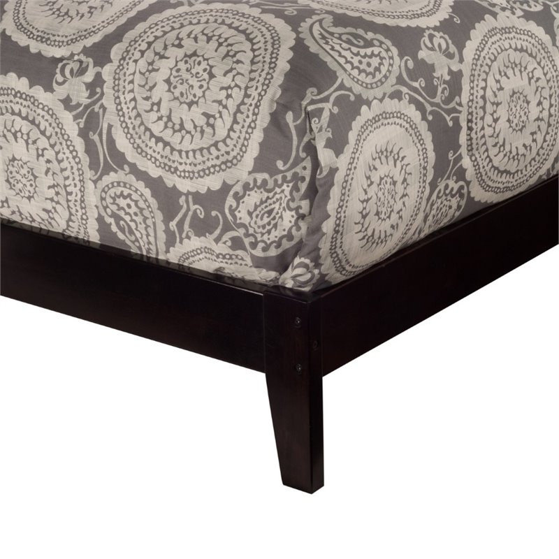 AFI Nantucket King Solid Wood Foundation Bed with Charging Station in ...