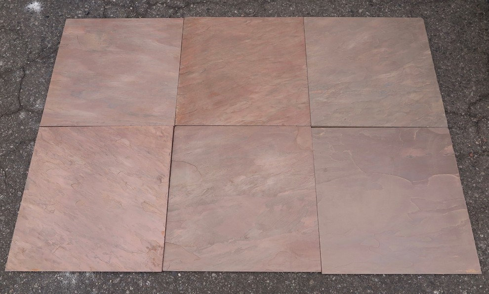 Burnt Sienna Slate Tiles, Natural Cleft Face/Back Finish, Sample ...