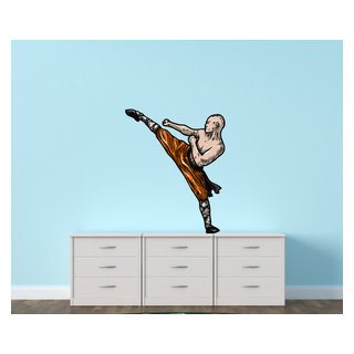 Kung Fu Vinyl Wall Decal KungFuUScolor002, 6 in. - Contemporary - Wall ...