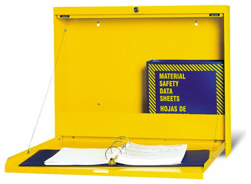 Wallwrit, MSDS Center, Locking, Safety Yellow - Contemporary - Wall ...