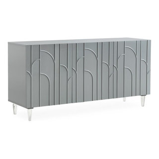 Deco Gray Lacquer Buffet - Contemporary - Buffets And Sideboards - by ...