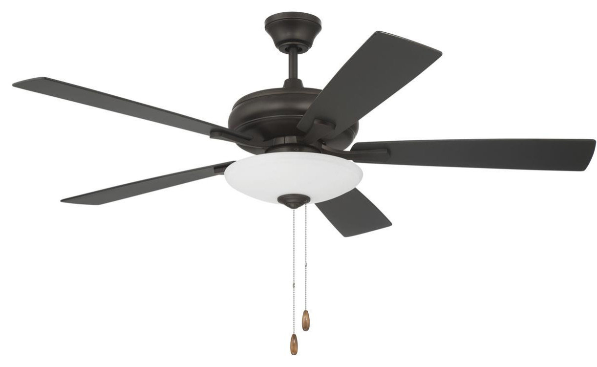 Eos 3 Light 52 in. Indoor Ceiling Fan, Espresso, Espresso/Walnut ...