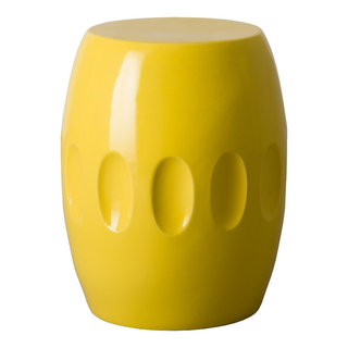 Orion Garden Stool, Yellow - Contemporary - Accent And Garden Stools ...
