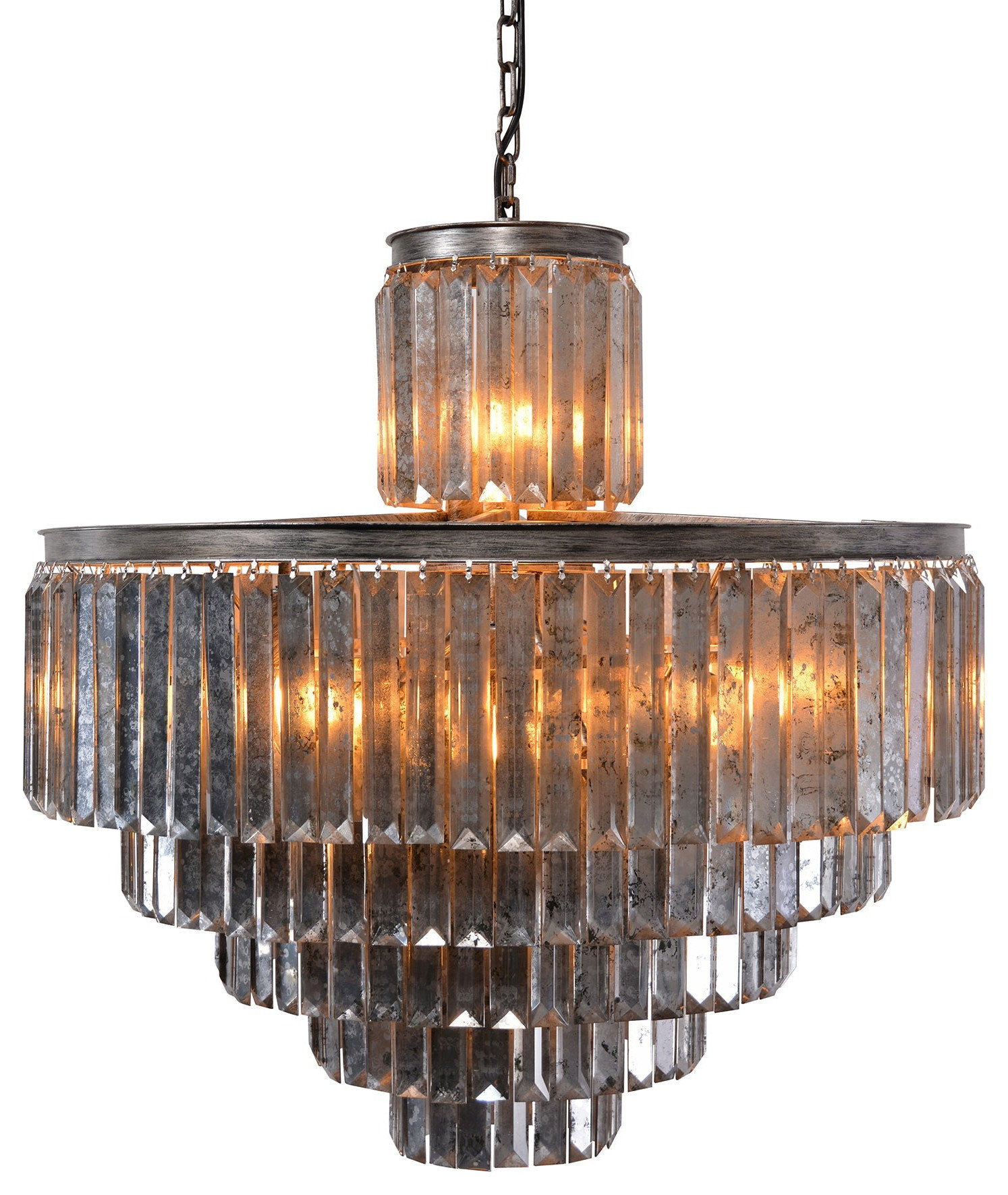 6Tier Rustic Crystal Chandelier - Contemporary - Chandeliers - by ...