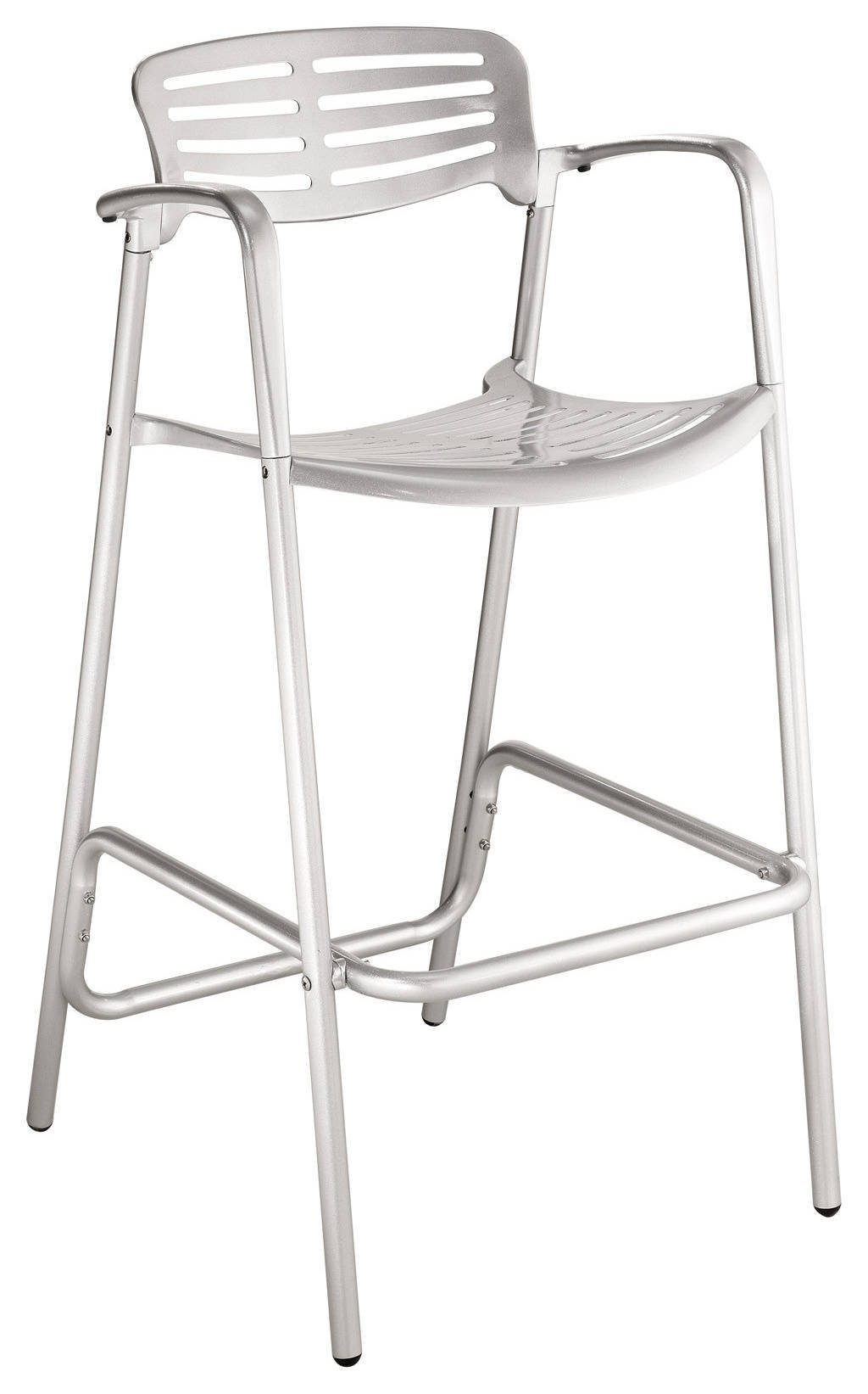Modern Contemporary Dining Kitchen Bar Stool Silver - Bar Stools And ...