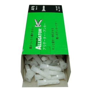 Toggler 13102 Alligator AF8 Flanged Solid Wall Anchors, 0.31", 100 Pack ...