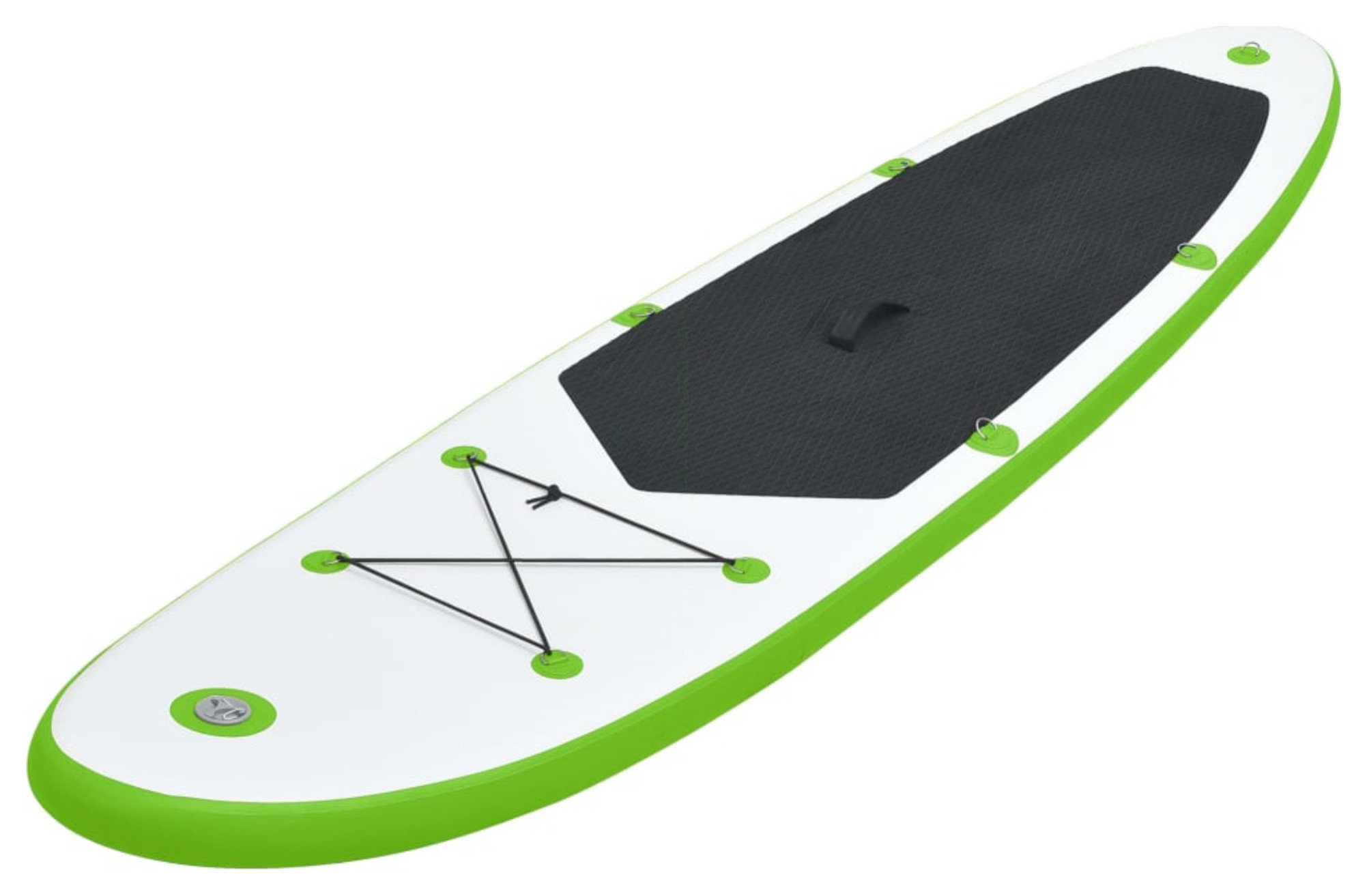 Vidaxl Inflatable Stand Up Paddleboard Set Green and White - Pool Toys ...