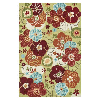 Loloi Juliana Jl17 Apple Green Rug 7'6"x9'6", 7'6"x9'6" - Contemporary ...