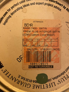 Behr Color Codes
