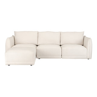 Laf/Raf Chaise Sofa, Knife Edge Tailoring, 120x41x34 inches ...