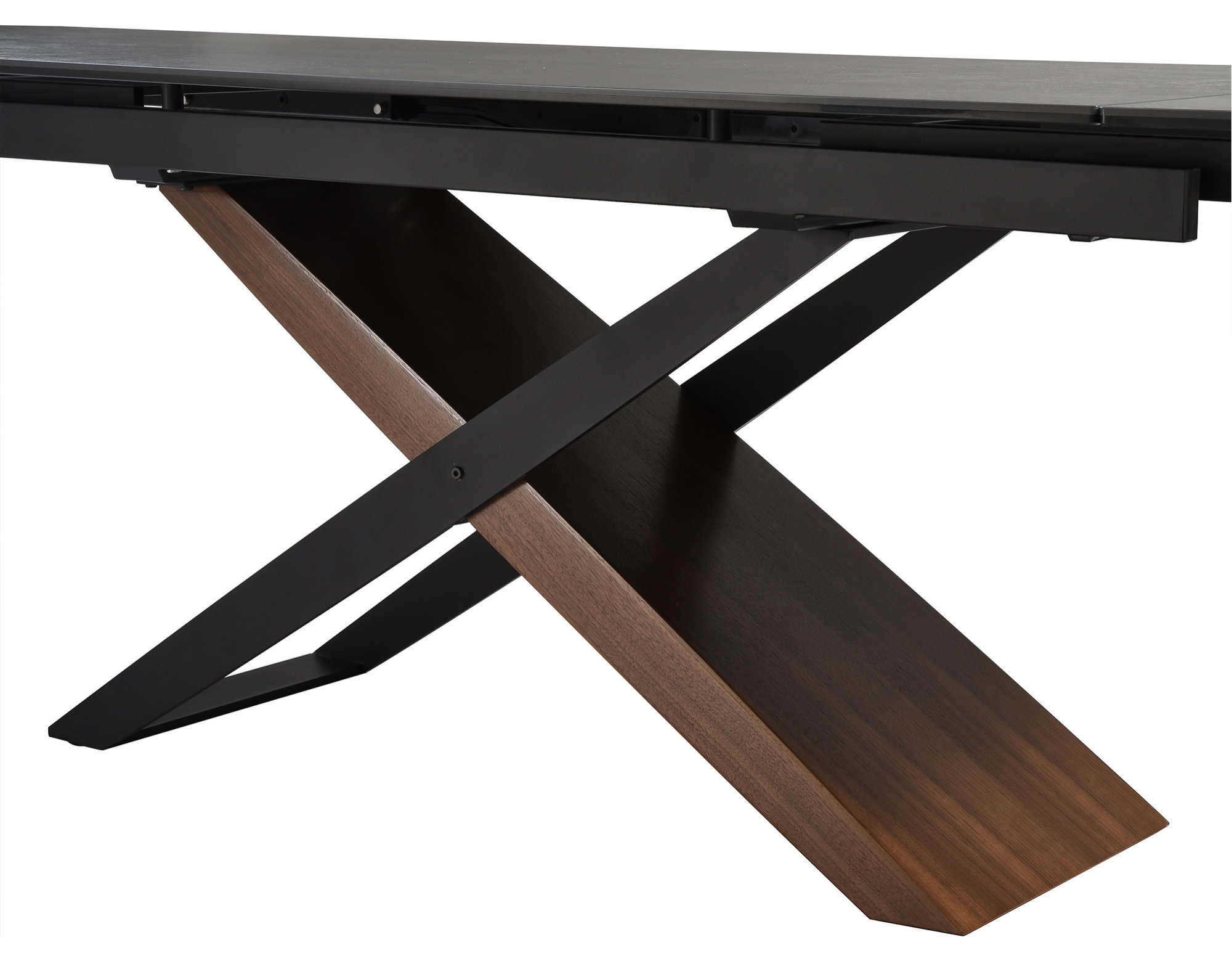 Milena Lucia 5 Piece Extendable Dining Set With Gray Fabric Chairs - Midcentury - Dining Sets ...