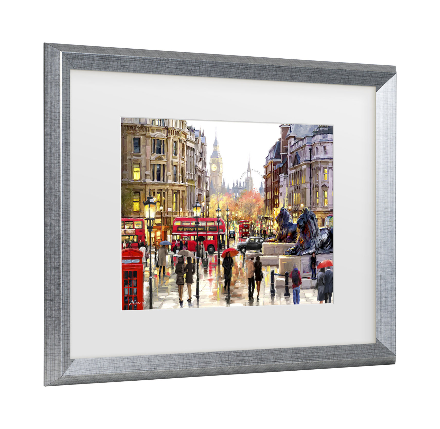 The Macneil Studio 'London Landscape' Matted Framed Art, 11"x14 ...