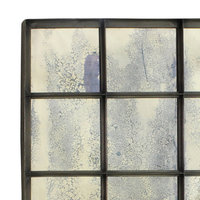 Metal Window Pane Design Wall Decor with 20 Panes, Black - Farmhouse ...