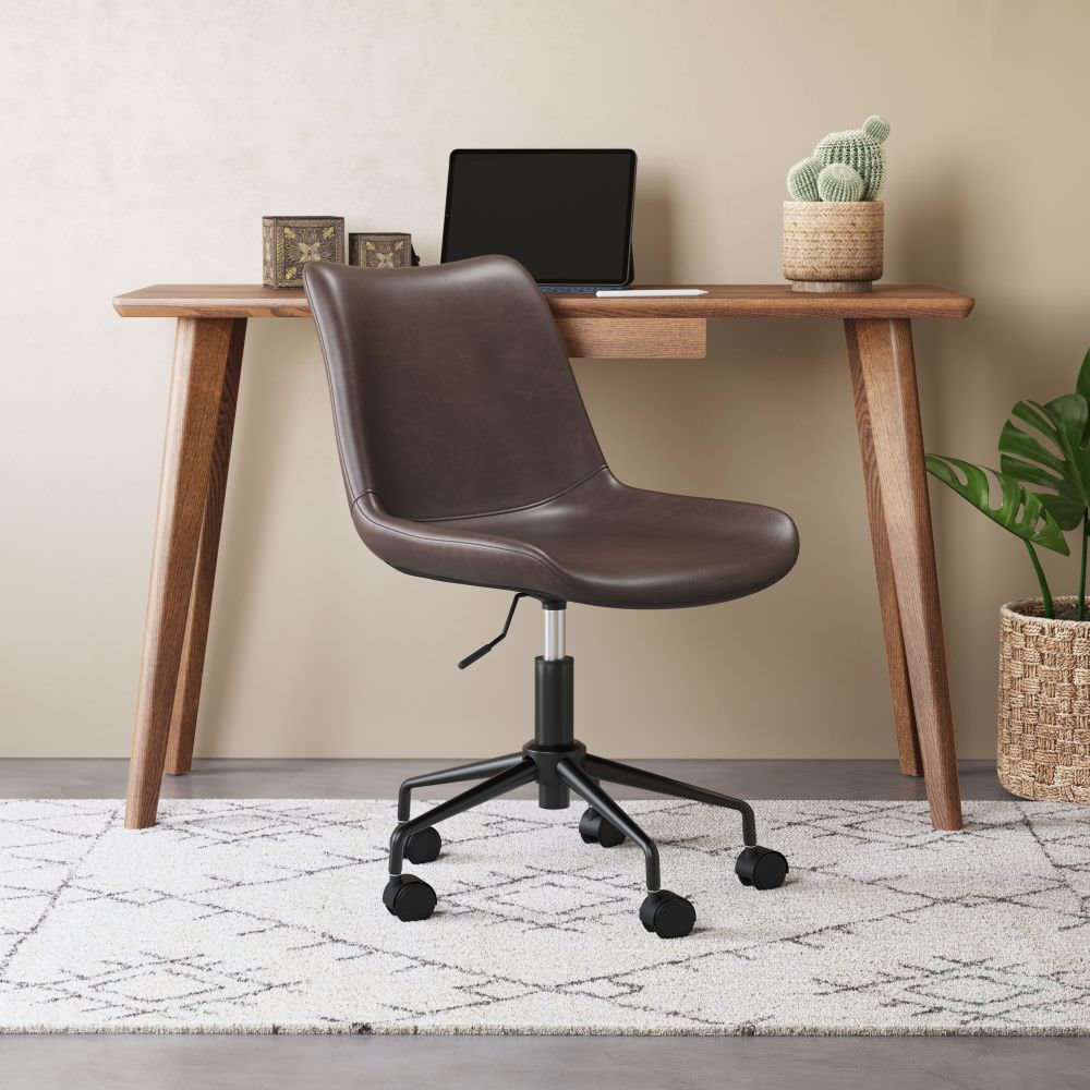 Byron Office Chair Brown - Transitional - Office Chairs - by First of a ...