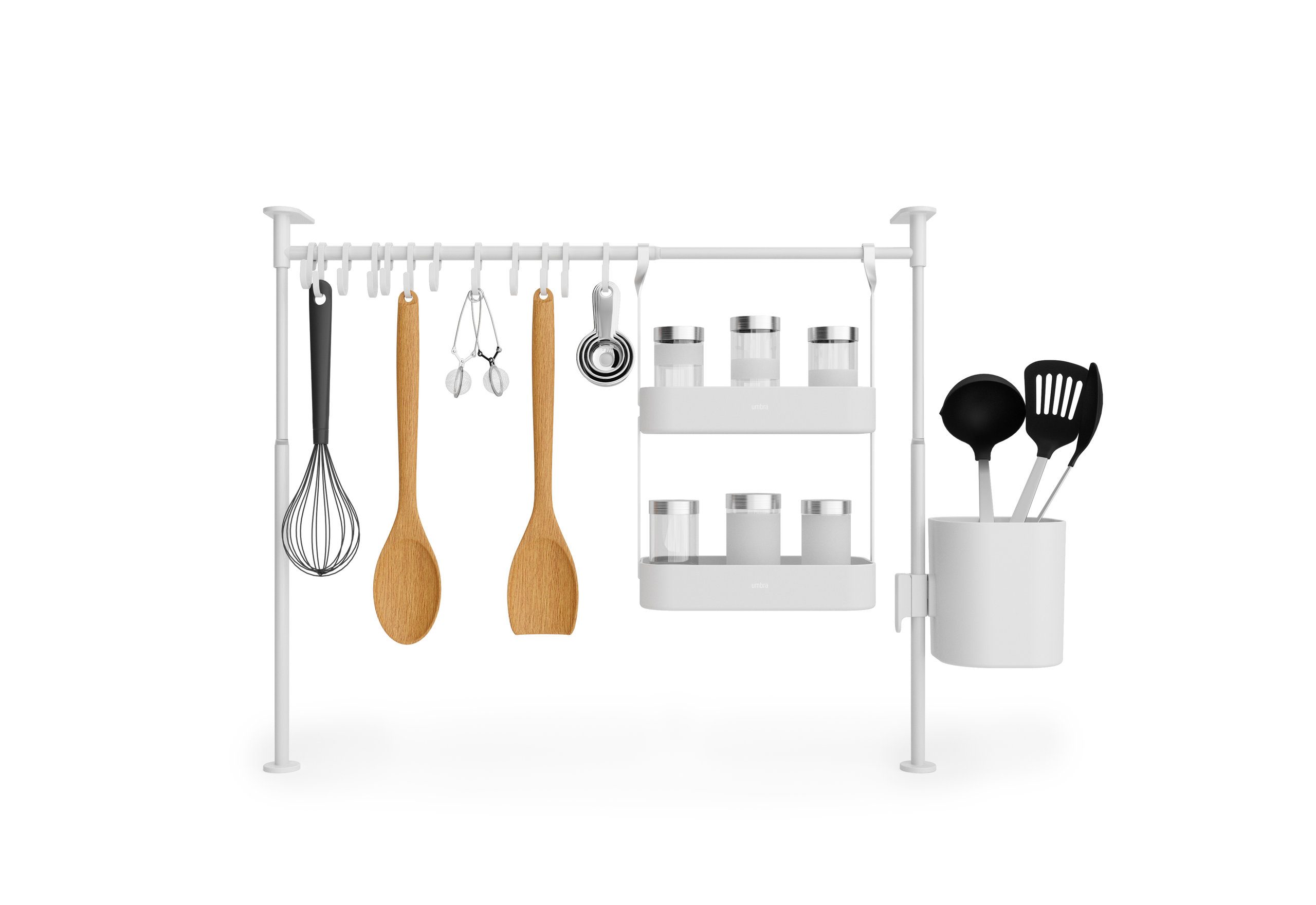 Umbra Anywhere Kitchen Tension Organizer - Utensil Holders And Racks ...