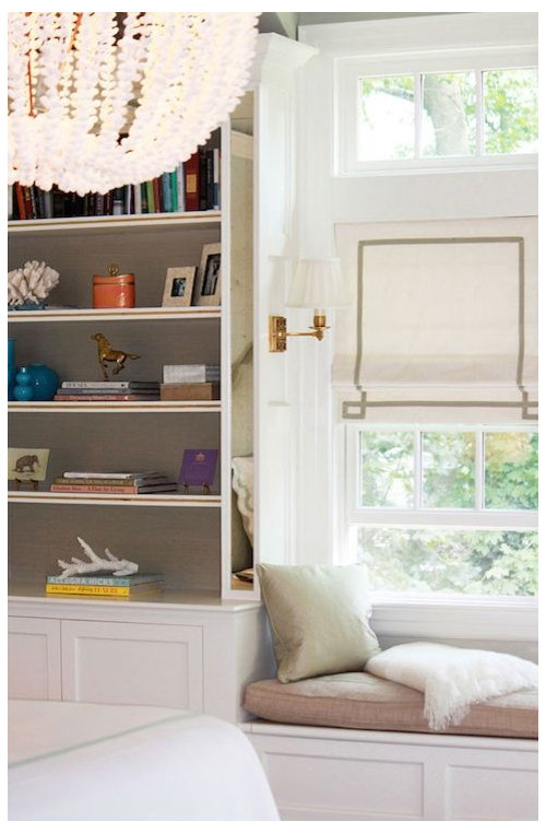 window treatment for windows with transom above?