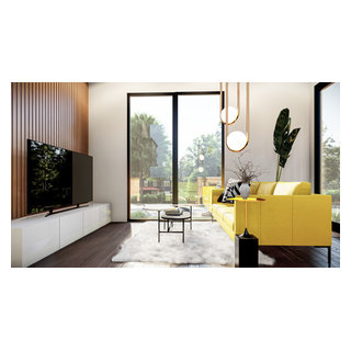 Nice Dreams - Modern - Living Room - Houston - by Steven Allen Designs ...