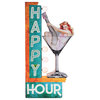 Happy Hour Vintage LED Marquee Sign, 25 x 13, 25.5" H X 13" L X 3.5" D ...