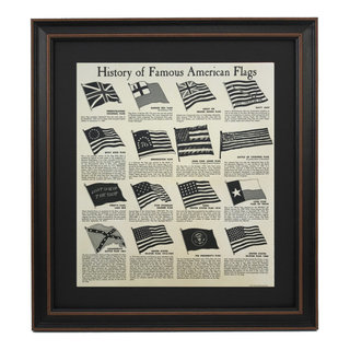 Framed History of Famous American Flags - Traditional - Prints And ...