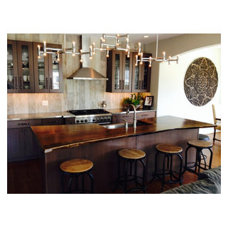 Live Edge Walnut Countertop - Modern - Kitchen - Philadelphia - by CZ ...