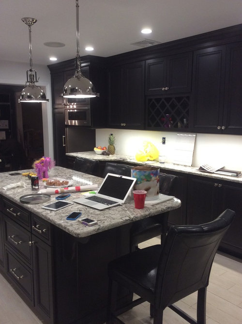 Coordinating backsplash with Cambria "Bellingham" Quartz counter and