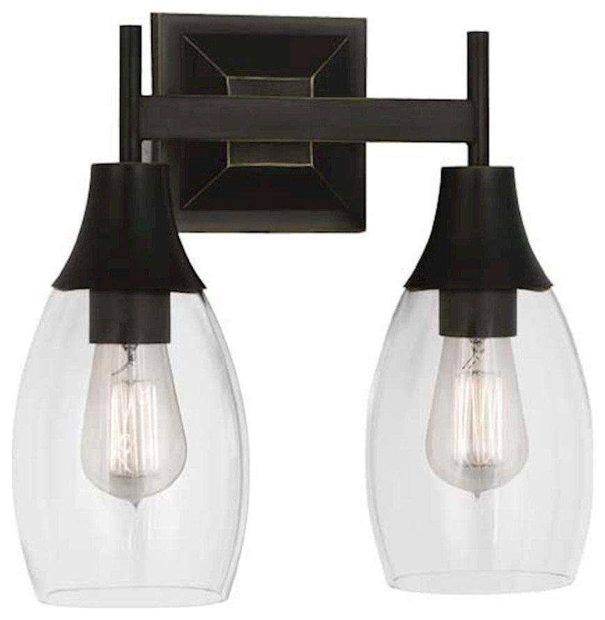 Robert Abbey Grace 2 Light Wall Sconce, Deep Patina Bronze - Transitional - Wall Sconces - by ...