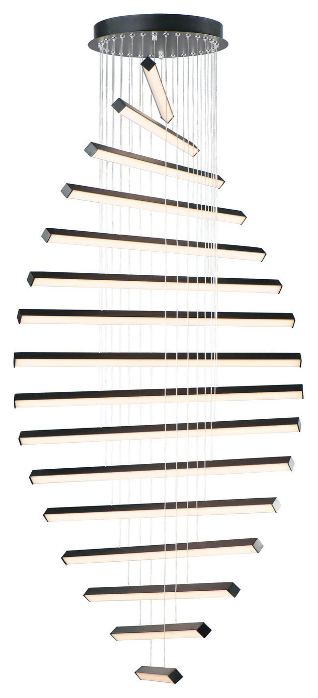 Black LED Pendant from the Hover Collection, 28.000 - Modern - Pendant ...