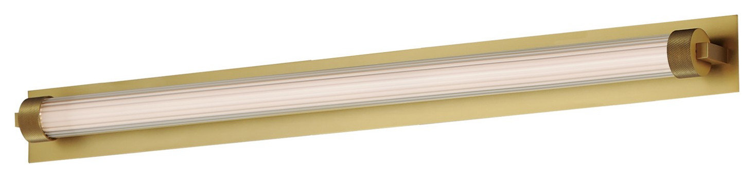 Doric LED Bath Sconce in Natural Aged Brass - Transitional - Bathroom ...