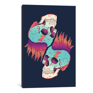 "Skull Redux" by Victor Vercesi, Canvas Print, 18x12x1.5" - Eclectic ...