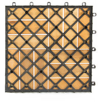 Villa Acacia Wood Interlocking Deck Tiles for Outdoor Patio and Floors ...