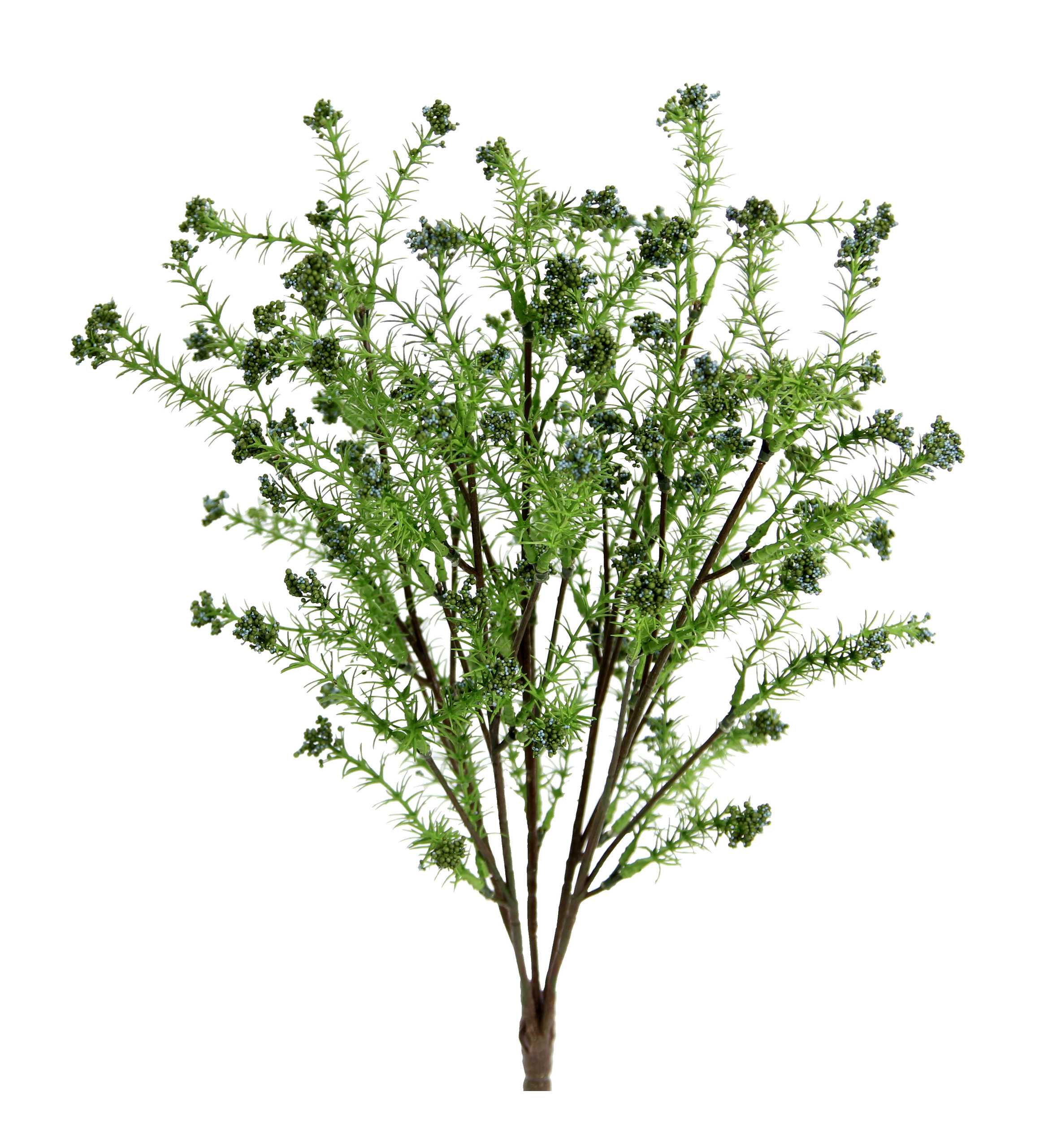 Artificial Berried Spring Rye Flower Bush, Green - Contemporary ...