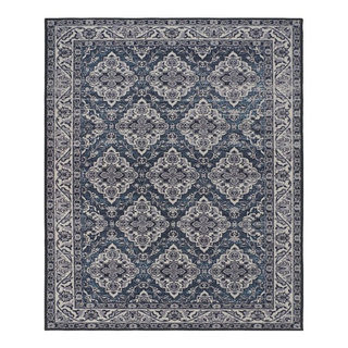 Cobalt Aleppo Distressed Vintage Inspired Area Rug, 5'x7 ...