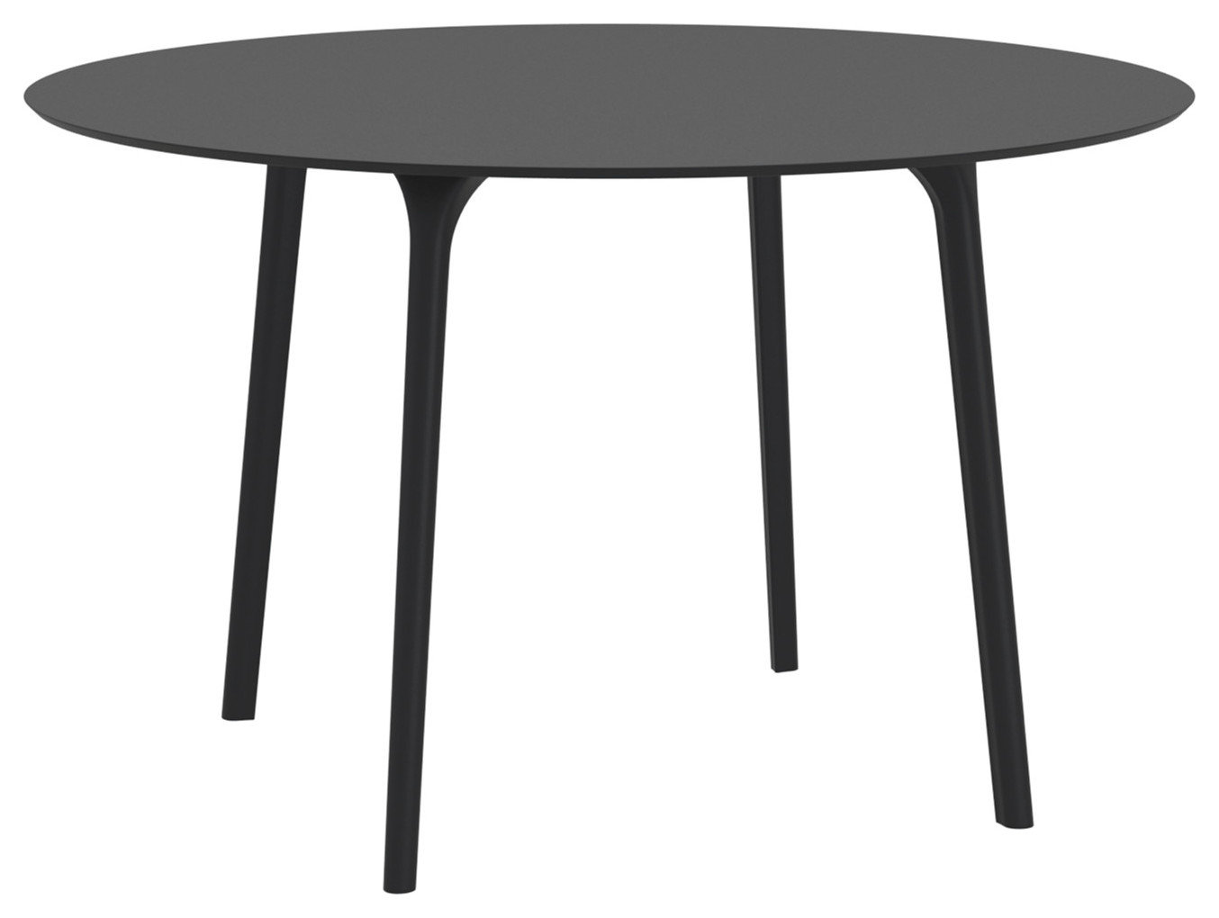 Maya Round Table 47" Black - Midcentury - Outdoor Dining Tables - by ...