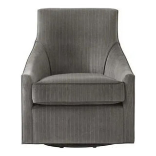 Sonder Living Fraser Swivel Chair | Vienna Graphite - Transitional ...