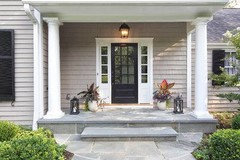 move front door location and change front of house design